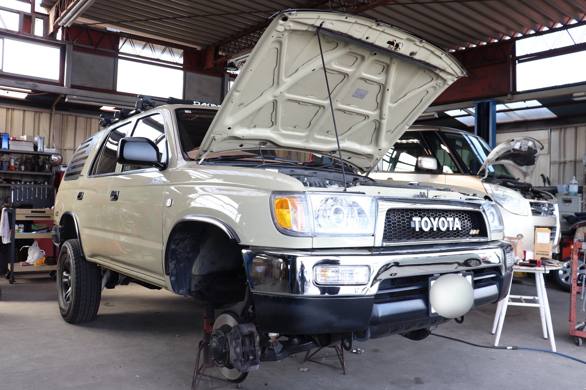 トヨタ RZN185 ハイラックスサーフ ブレーキローター交換 行いました | アスリート湘南波乗り自動車